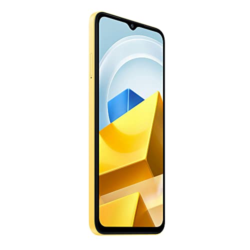 Xiaomi Poco M5 4G LTE GSM (128GB + 6GB) 50MP Triple Camera 6.58" Octa Core (Only Tmobile Mint Tello USA Market) Global Unlocked + (w/Fast 51w Car Charger) (Yellow (Global Version))