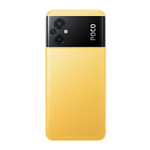 Xiaomi Poco M5 4G LTE GSM (128GB + 6GB) 50MP Triple Camera 6.58" Octa Core (Only Tmobile Mint Tello USA Market) Global Unlocked + (w/Fast 51w Car Charger) (Yellow (Global Version))