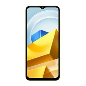 Xiaomi Poco M5 4G LTE GSM (128GB + 6GB) 50MP Triple Camera 6.58" Octa Core (Only Tmobile Mint Tello USA Market) Global Unlocked + (w/Fast 51w Car Charger) (Yellow (Global Version))