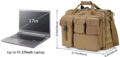 LS Military Style Tactical Messenger Bag │ Fits 17” Laptop │ Take Your Office With You