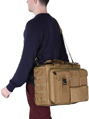 LS Military Style Tactical Messenger Bag │ Fits 17” Laptop │ Take Your Office With You