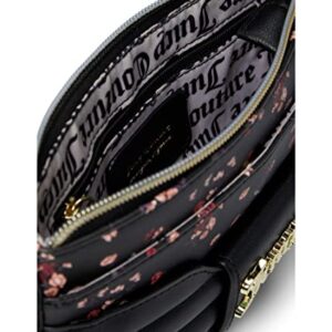 Juicy Couture Pretty Bow Crossbody Ditzy Rose Black Multi One Size