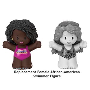 Replacement Part for Fisher-Price Little People Playset - Replacement Female African-American Swimmer Figure ~ Inspired by Barbie You Can Be Anything