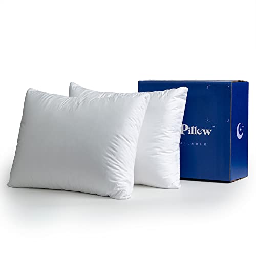 GoodPillow Classic - Luxury Bed Pillows Standard/Queen Size Set of 2 - Adjustable Down Alternative & Cooling for Sleeping Back, Stomach or Side Sleepers