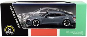 2021 rs e-tron gt kemora gray 1/64 diecast model car by paragon models pa-55333