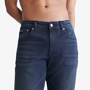 Calvin Klein Men's Slim Fit Jeans, Boston Blue Bla, 34W x 32L