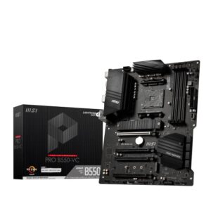 msi pro b550-vc proseries motherboard (amd am4, ddr4, pcie 4.0, sata 6gb/s, m.2, usb 3.2 gen 2, hdmi/dp, atx)