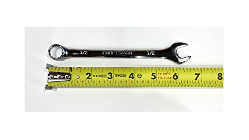 Craftsman 1/2 inch 12-point SAE/Standard Combination Wrench 99755 Full Polish (Bulk Packaged)