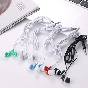 Hongzan 200 Pack Bulk Earbuds Classroom for School Kids Children Class Set Headphones for Students Wholesale Disposable Earphones (Mixed)