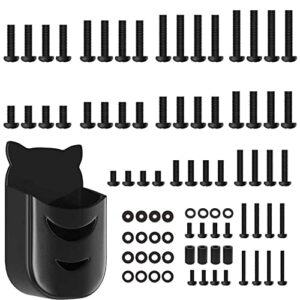 universal tv mount screws kit for samsung tcl hisense lg vizio onn sony toshiba insignia westinghouse tv mounting hardware kit wr remote holder, includes m4 m5 m6 m8 screws, for all tvs up to 80"