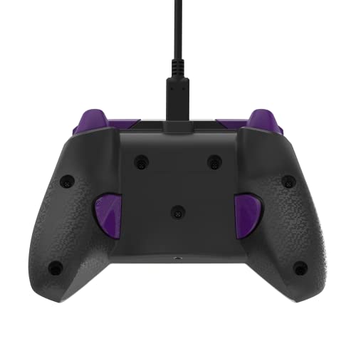 PDP Gaming REMATCH Advanced Wired Controller for Xbox Series X|S/Xbox One/PC, Customizable, App Supported - Purple Fade