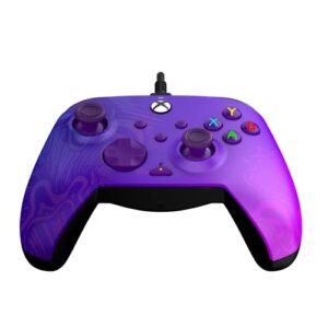 PDP Gaming REMATCH Advanced Wired Controller for Xbox Series X|S/Xbox One/PC, Customizable, App Supported - Purple Fade