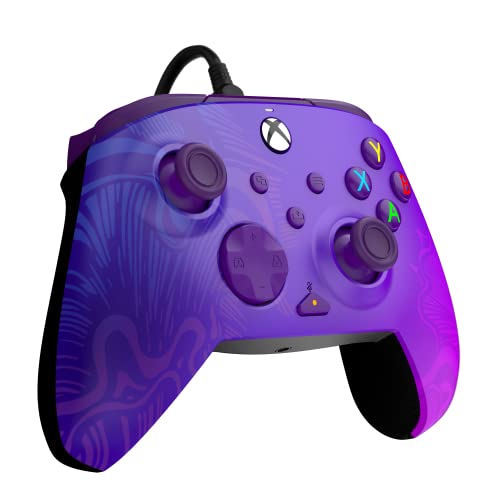 PDP Gaming REMATCH Advanced Wired Controller for Xbox Series X|S/Xbox One/PC, Customizable, App Supported - Purple Fade