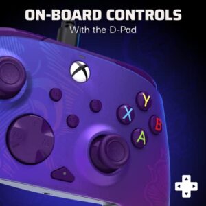 PDP Gaming REMATCH Advanced Wired Controller for Xbox Series X|S/Xbox One/PC, Customizable, App Supported - Purple Fade