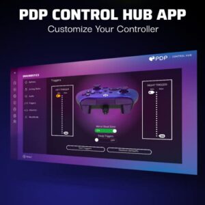 PDP Gaming REMATCH Advanced Wired Controller for Xbox Series X|S/Xbox One/PC, Customizable, App Supported - Purple Fade