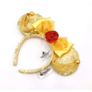 park belle minnie beauty and the beast bow headband ears mickey