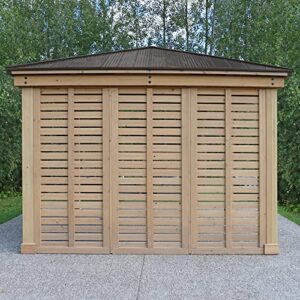 Yardistry 10' Meridian Wood Privacy Wall