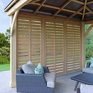 Yardistry 10' Meridian Wood Privacy Wall