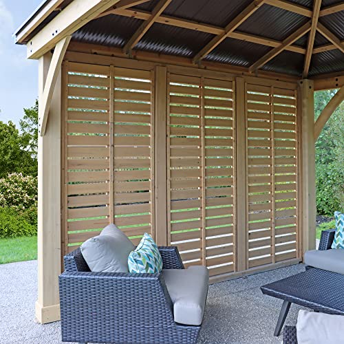 Yardistry 10' Meridian Wood Privacy Wall