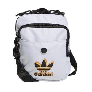 adidas originals originals utility festival 3.0 crossbody, white/black, one size