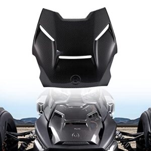 a & utv pro ryker carbon fiber epic hood panel, hood scoop for can-am ryker & ryker rally edition 2019-2023, ryker 600, ryker 900 accessories, replace oem #219400877