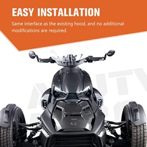 A & UTV PRO Ryker Carbon Fiber Epic Hood Panel, Hood Scoop for Can-Am Ryker & Ryker Rally Edition 2019-2023, Ryker 600, Ryker 900 Accessories, Replace OEM #219400877