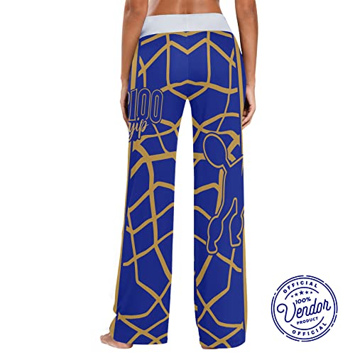 Bad Bananas Sigma Gamma Rho Sorority Paraphernalia - SGRHO - Pajama Bottoms Lounge Pants - Official Vendor - Centennial - Squares Centennial-Squares Large