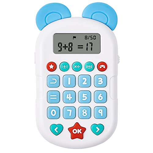 Electronic Math Game for Kids Ages 4+, Addition, Subtraction, Multiplication & Division Learning Educational Toys, Gifts for Girls Boys 4 5 6 7 8 9 Years Old, Classroom Supply