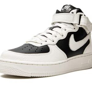 Nike Women's AIR Force 1 '07 Hi-Top Trainers Sneakers, Black/Sail-coconut Milk, 9.5