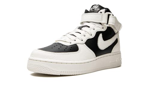 Nike Women's AIR Force 1 '07 Hi-Top Trainers Sneakers, Black/Sail-coconut Milk, 9.5