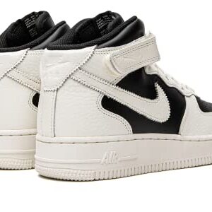 Nike Women's AIR Force 1 '07 Hi-Top Trainers Sneakers, Black/Sail-coconut Milk, 9.5