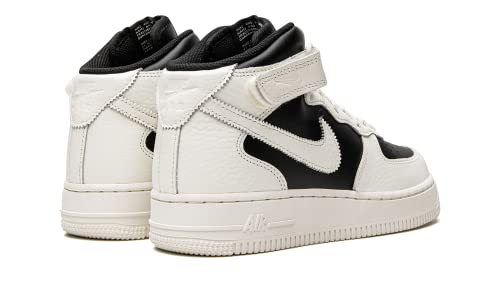 Nike Women's AIR Force 1 '07 Hi-Top Trainers Sneakers, Black/Sail-coconut Milk, 9.5