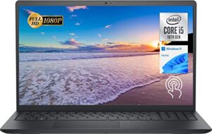 dell newest inspiron 15 3511 laptop, 15.6" fhd touchscreen, intel core i5-1035g1, 12gb ram, 512gb pcie ssd, sd card reader, webcam, hdmi, wifi, windows 11 home, black