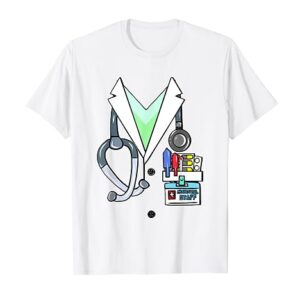 Doctor Costume Halloween White Lab Coat Men Women Kids T-Shirt