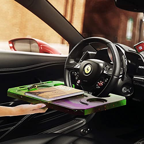 JEYUQAXY Steering Wheel Tray Resin Molds, DIY Resin Epoxy Casting Craft Car Table Mount Steering Wheel Tray Desk for Laptop & Food