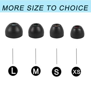 Luckvan Silicone Ear Tips for Sony WF-C500/LinkBuds S Earbuds Replacement Tips for Sony Earbuds WF-1000XM4/1000XM5 WF-C700N WF-SP800N WF-XB700 4 Pairs