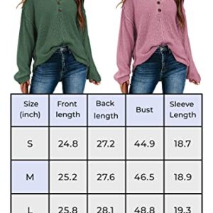 LILLUSORY Womens Black Tops V Neck Pullover Sweaters 2023 Fall Long Sleeve Waffle Knit Tunic Sweater Button Casual Henley Shirts