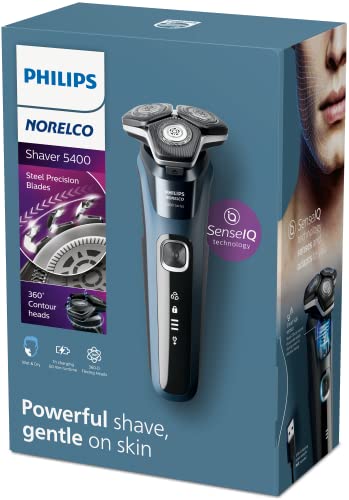 Philips Norelco Shaver 5400, Rechargeable Wet & Dry Shaver with Pop-Up Trimmer, S5880/81