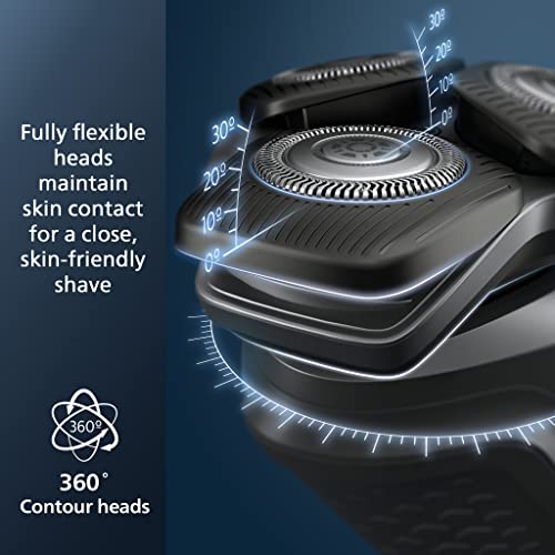 Philips Norelco Shaver 5400, Rechargeable Wet & Dry Shaver with Pop-Up Trimmer, S5880/81