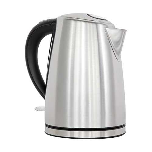 Chef’sChoice Cordless Electric Kettle with Boil Dry Protection, 1.7-Liter, Silver (Renewed Premium)