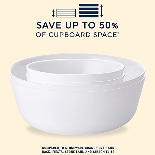 Corelle White ED Bowl Set 4pk FFP, 4 PIECE