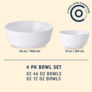 Corelle White ED Bowl Set 4pk FFP, 4 PIECE