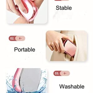 Crystal Hair Eraser Tattoer Painless Hair Eraser Reusable and Washable Magic Hair remover for Men and Women Hair remomval Tool Hair Removal Device,Upgraded Crystal Panel (Blue)