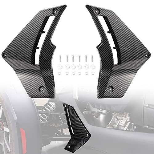 Ryker Lower Fairing Panels Kit, A & UTV PRO Carbon Fiber Pattern Lower Panels Fairing Pads Protector Trim Cover for Can-Am Ryker All Models Accessories, 2PCS