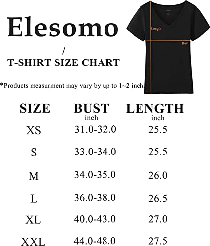 Elesomo Womens Long Sleeve T-Shirt Casual V-Neck Cotton Shirts Tops, Army Green XXL