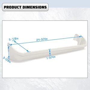 HECASA 240534701 Refrigerator Door Shelf Rack Bar Compatible with Frigidaire Kenmore Gibson Galaxy Crosley White-Westinghouse Kelvinator 1 PCS