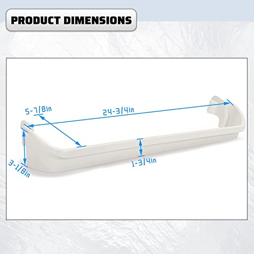 HECASA 240534701 Refrigerator Door Shelf Rack Bar Compatible with Frigidaire Kenmore Gibson Galaxy Crosley White-Westinghouse Kelvinator 1 PCS