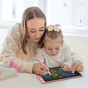 Colorful 8.5 Inch LCD Writing Tablet for Kids, Electronic Sketch Drawing Pad Doodle Board, Toddler Educational Travel Learning Games Birthday Gift Toys for 2 3 4 5 6 7 8 Year Old Girls