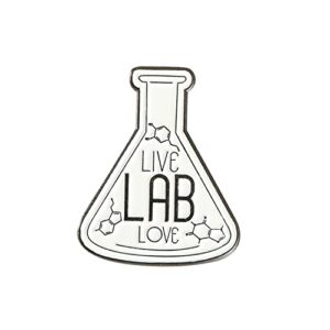 lab brooch conical flask pin cartoon scientist beaker gift (lab pin)