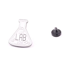 Lab Brooch Conical Flask Pin Cartoon Scientist Beaker Gift (Lab Pin)